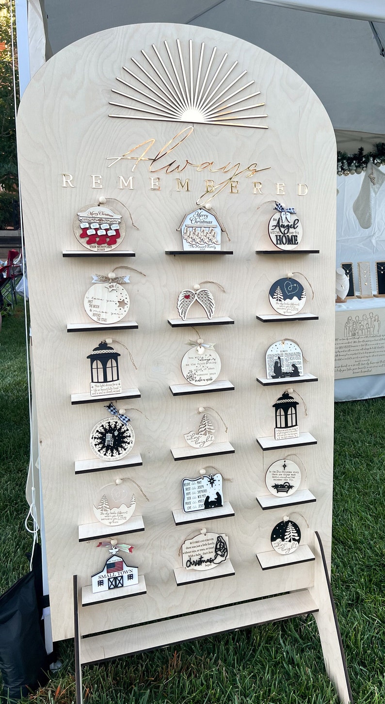 Customizable Big Market Event Display Stand With Shelves Laser Cut ...
