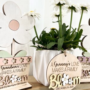 A Mother's / Grandma's Love Makes a Family Bloom & Thanks for Helping ...