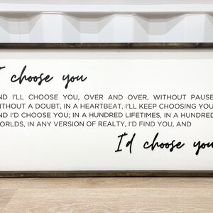 I Choose You Sign Laser Cut Digital File | I'd Choose You | Love SVG ...