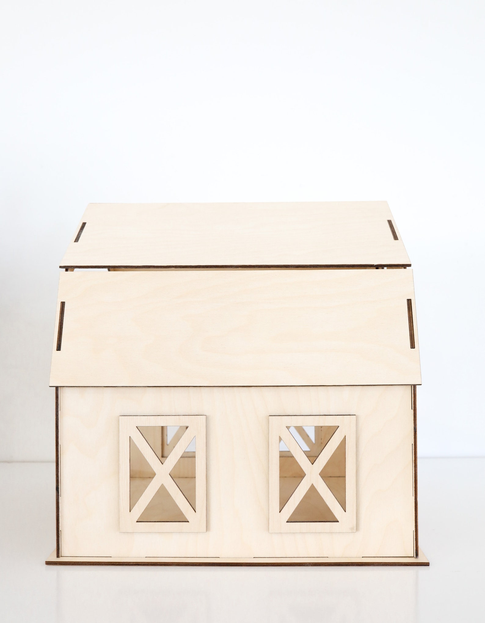 Laser Cut File | Super Cute Wood Toy Barn With Barn Yard Animals and ...