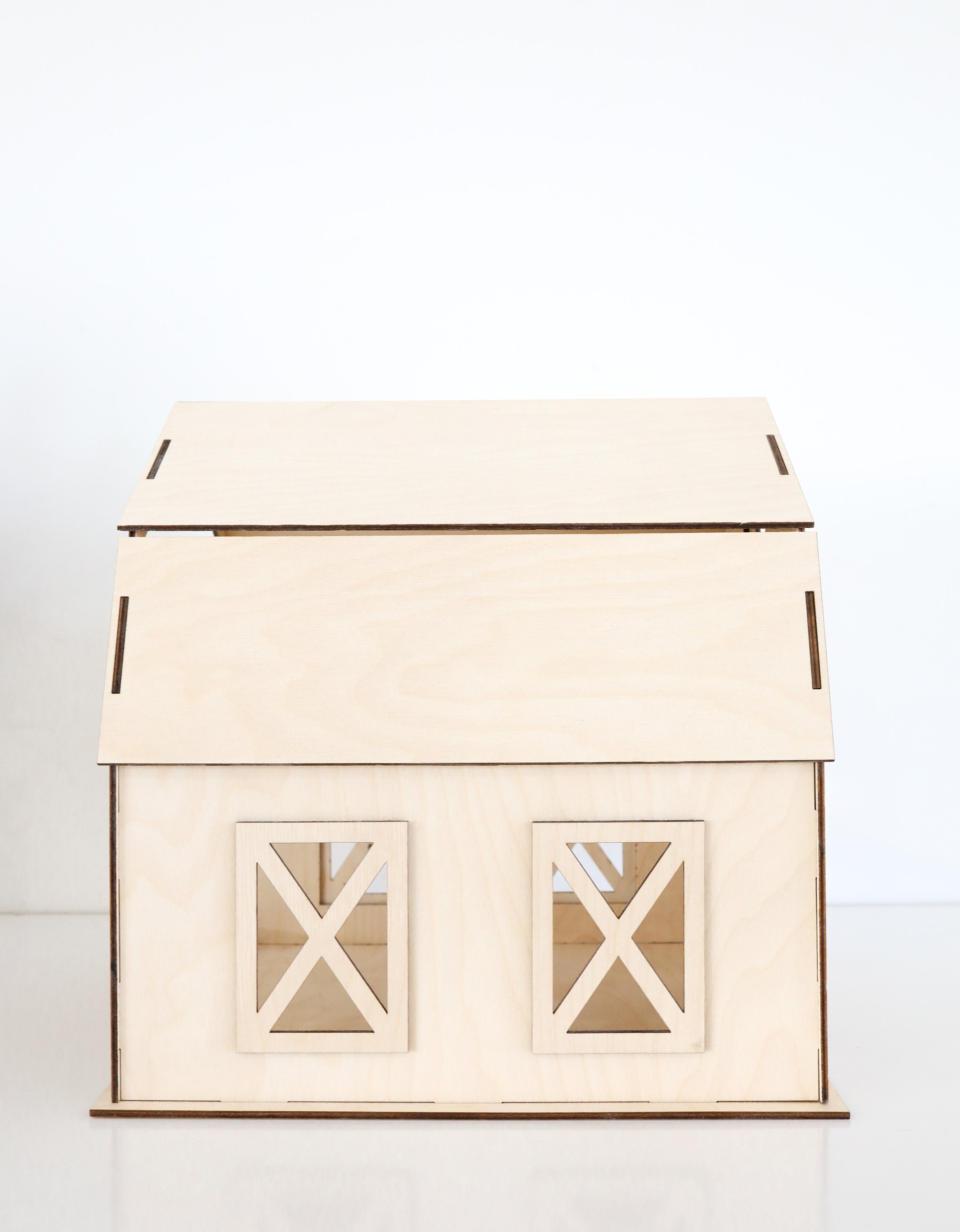 Laser Cut File | Super Cute Wood Toy Barn With Barn Yard Animals and ...