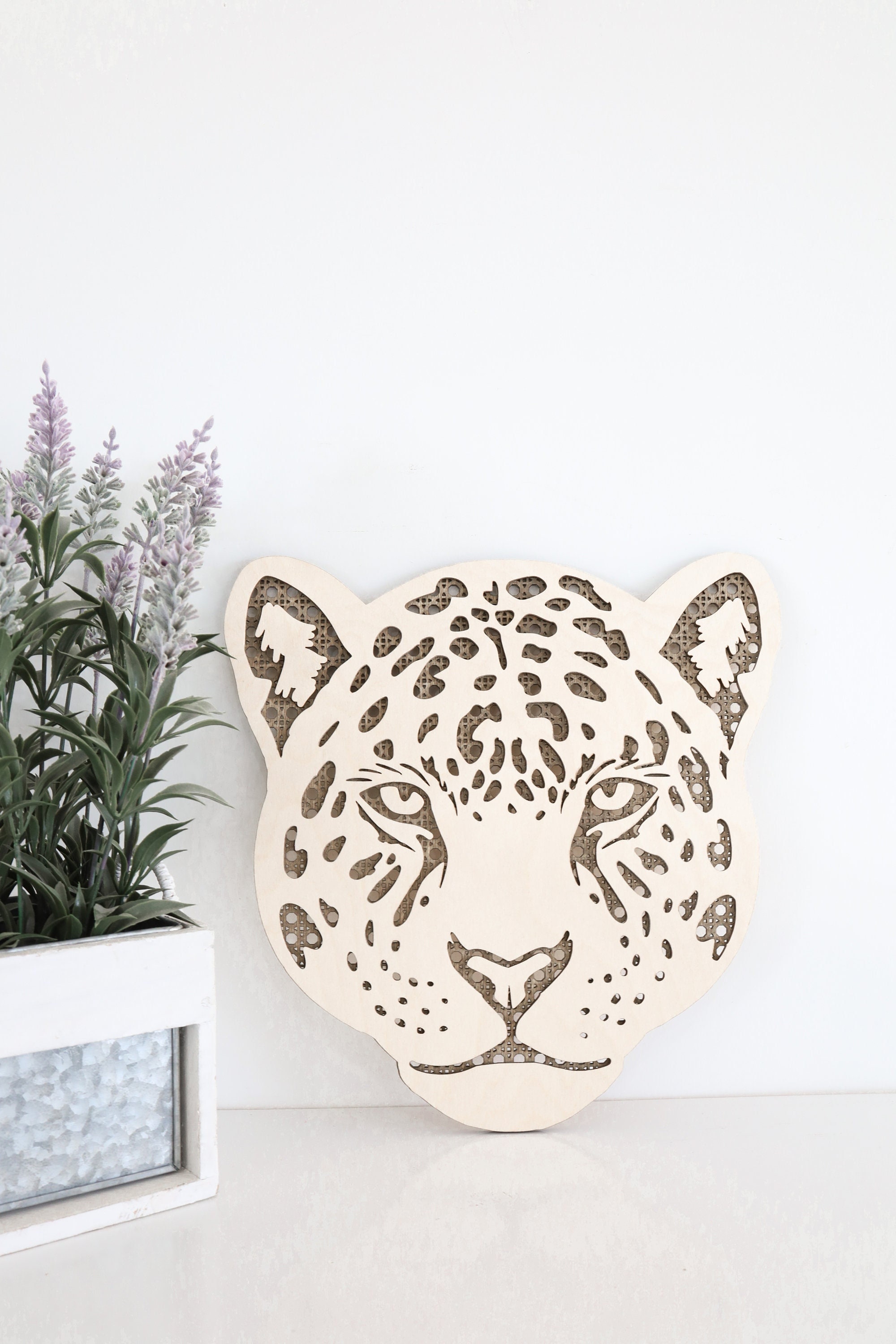 Laser Cut File | Cheetah Room Decor | Boho Cheetah | Rattan Cheetah ...