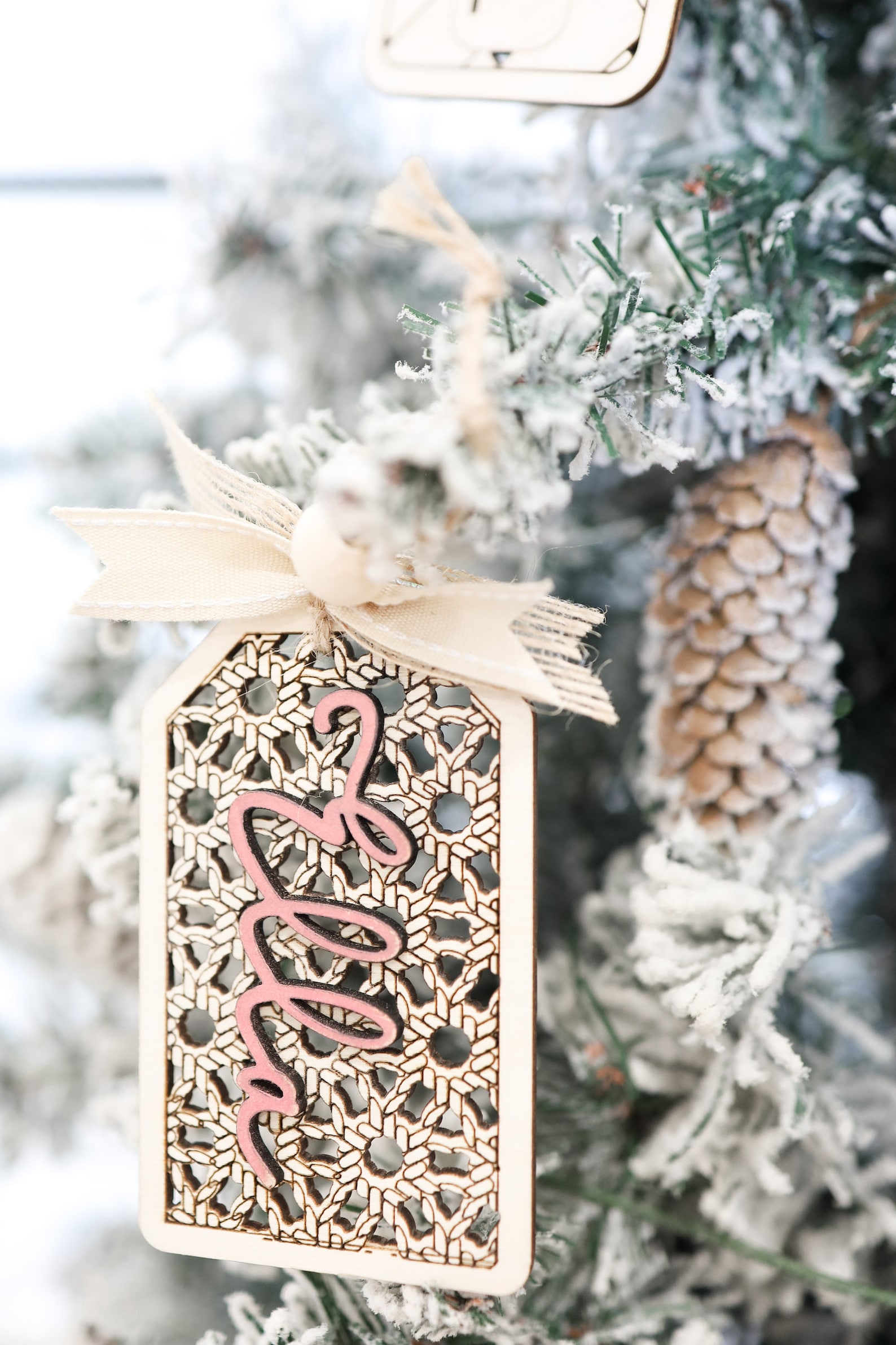 Cute Stocking Name Tags Laser Cut File | Cane Rattan, Basket Weave, and ...