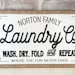 Cute Customizable Laundry Co. Family Name Sign Laser Cut Digital File ...