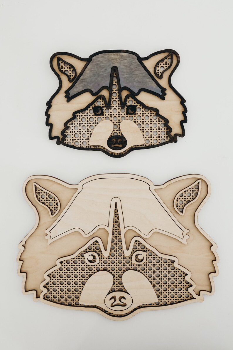 Laser Cut File Raccoon Cut File Rattan Raccoon Raccoon - Etsy Canada