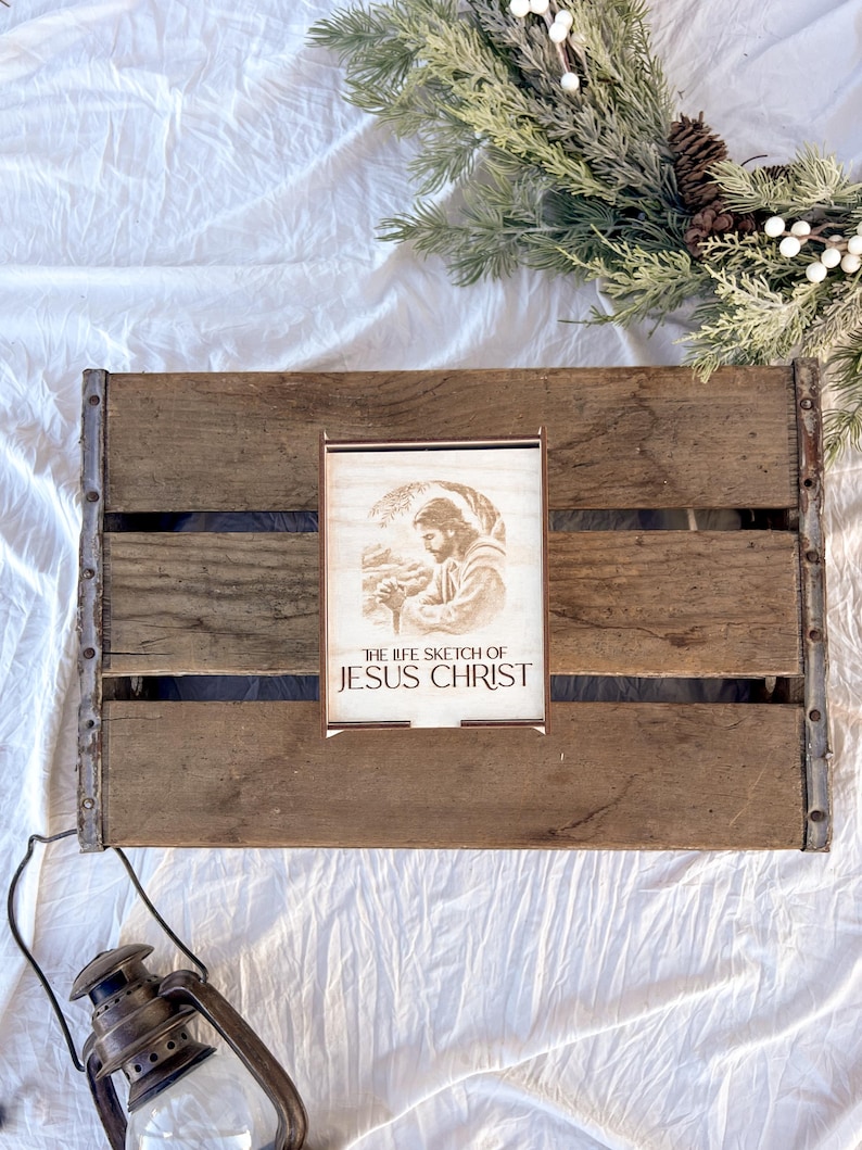 The Life Sketch of Jesus Christ Laser Cut Ornament Digital Files | 17 ...