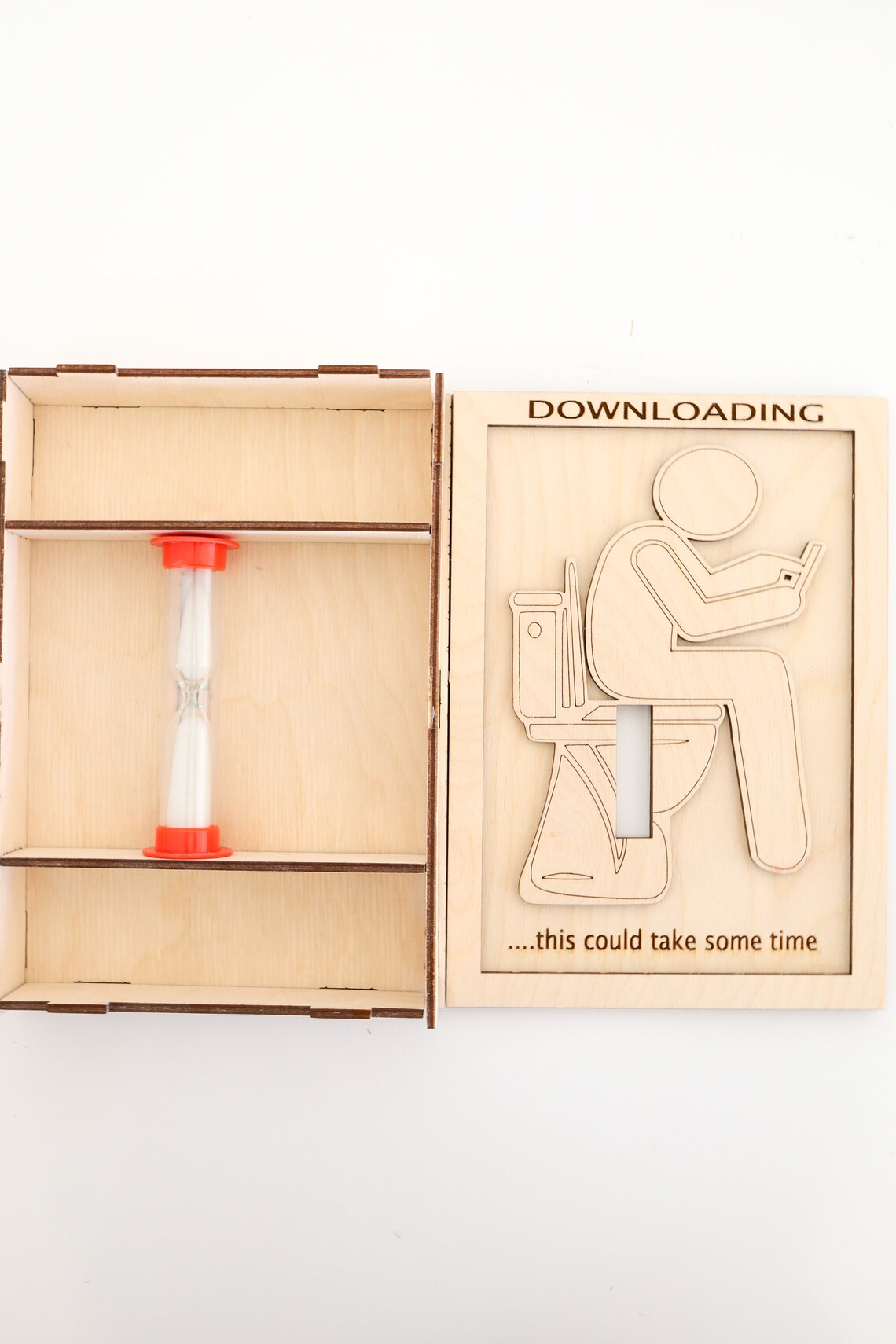 Laser Cut File | Toilet Timer | Bathroom Timer | Gag Gift | Father's ...