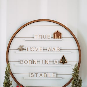 Laser Cut File | Custom Letter Board Cut File | Holiday Letter Board ...