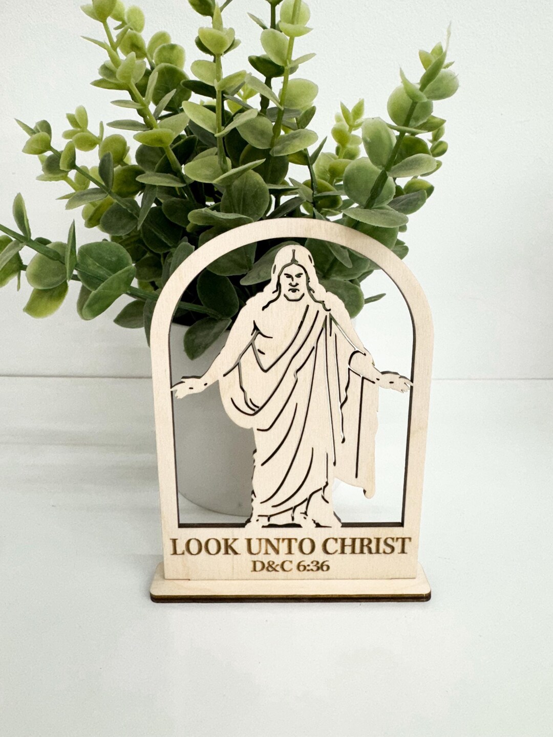 Beautiful "look Unto Christ" Freestanding Arch Christus Laser Cut ...