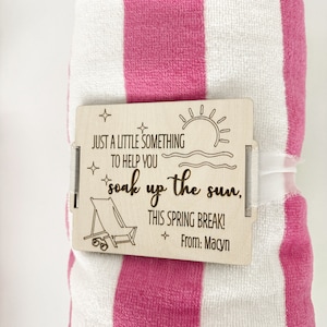 Cute Teacher Gift Beach Towel Wood Tag Laser Cut Digital File | Teacher ...