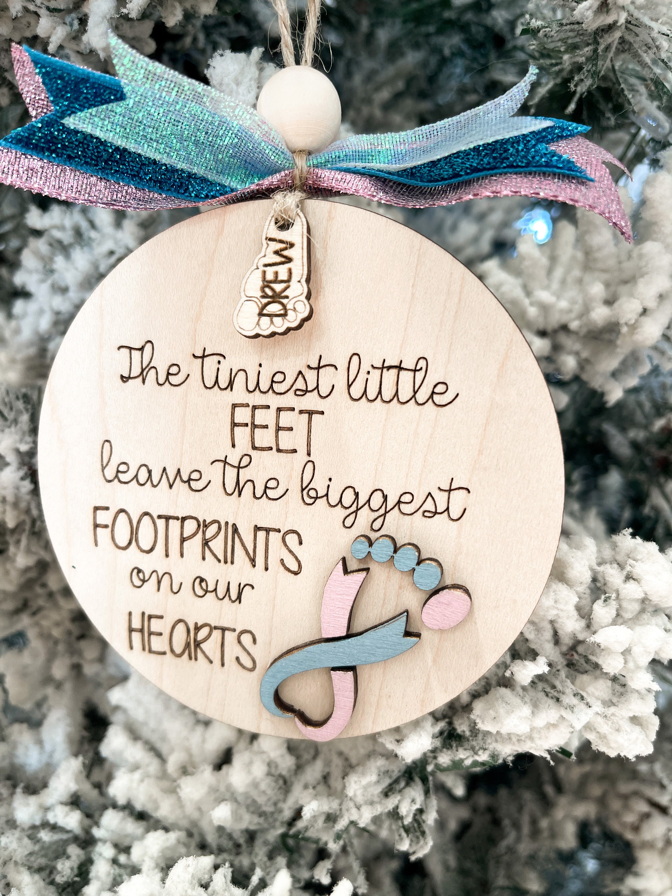 Customizable Memorial Infant Baby Child Loss Ornament Keepsake - Etsy