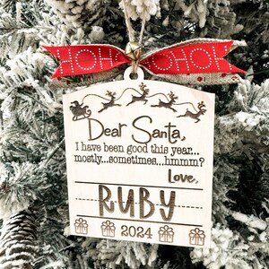 Cute Customizable Dear Santa Child's Handwriting Keepsake Christmas ...