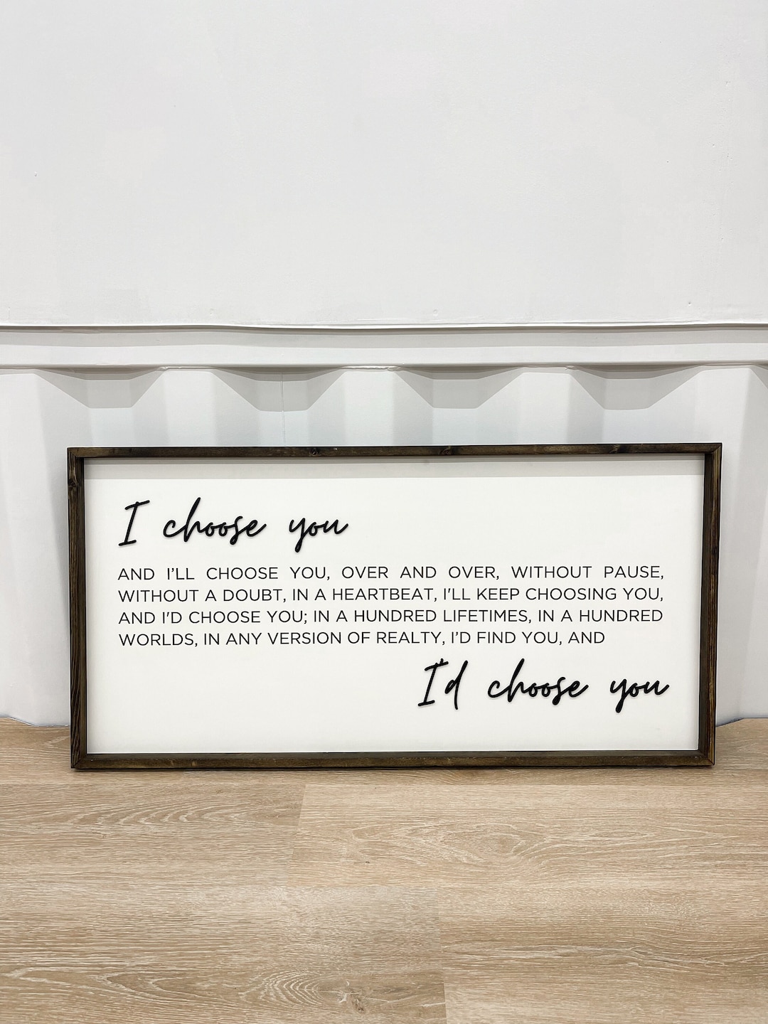 I Choose You Sign Laser Cut Digital File | I'd Choose You | Love SVG ...