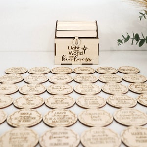 Kindness Tokens With Treasure Box Laser Cut File | Kindness for Lent ...