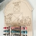 Cute Barn & Farm Animal Crayon Holder Coloring Card Laser Cut File ...