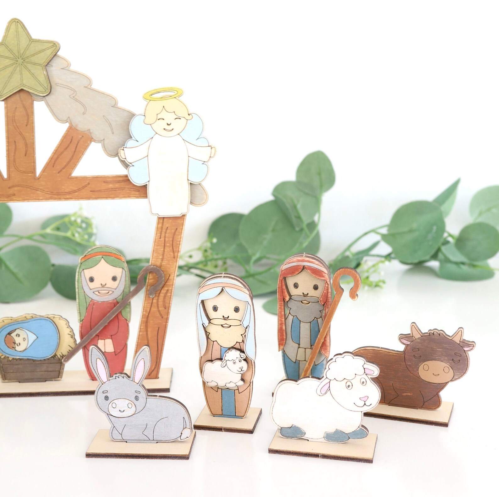 Build Your Own Nativity Laser Cut File DIY Christmas - Etsy