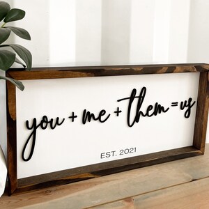 You + Me + Them = Us Sign Laser Cut File | You and Me Sign ...