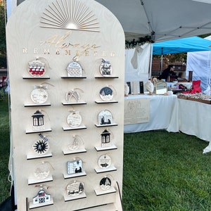 Customizable Big Market Event Display Stand With Shelves Laser Cut ...