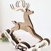 Customizable Rocking Reindeer Christmas Ornament and Freestanding ...