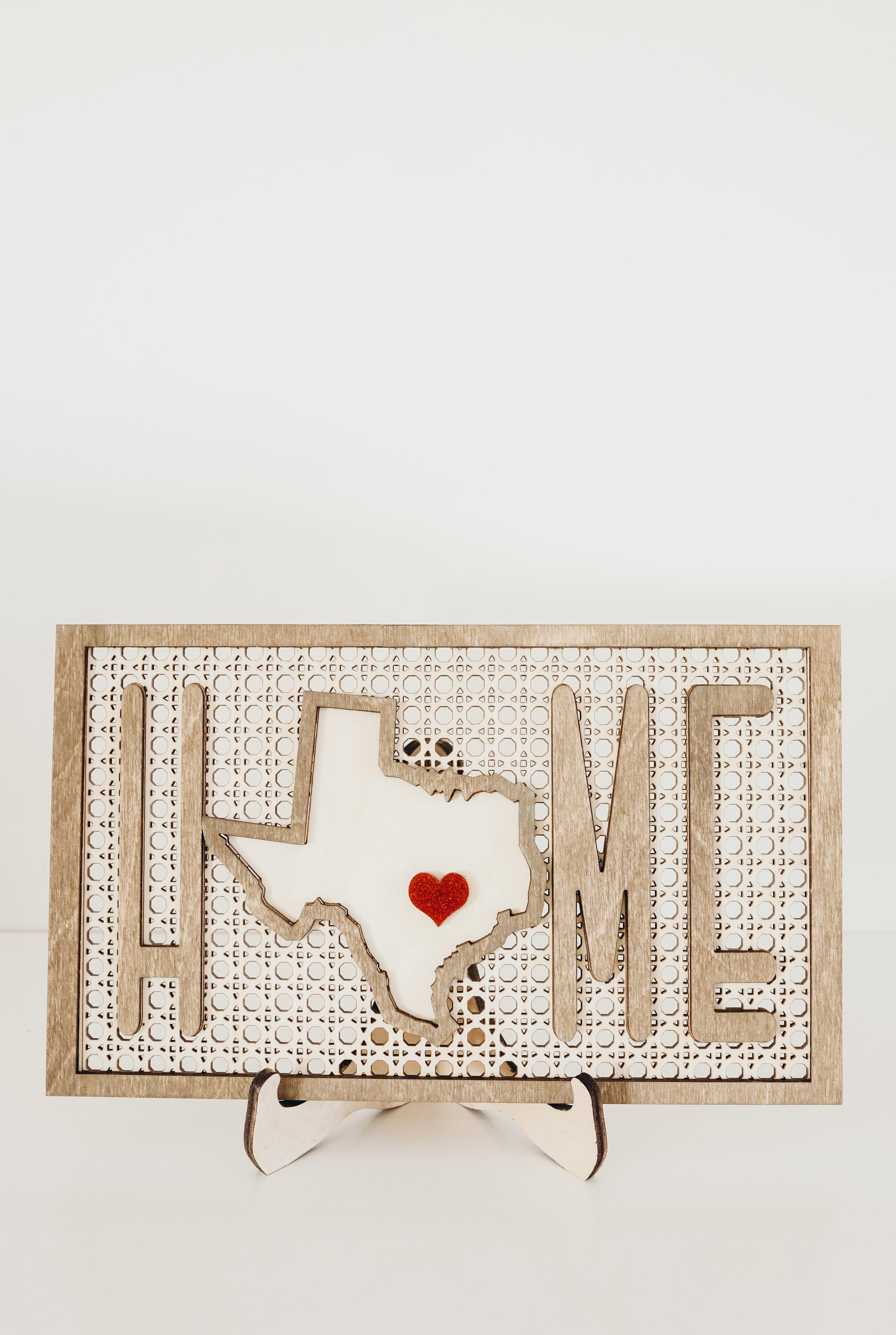 Laser Cut File Home State Sign Rattan Home Decor Boho | Etsy