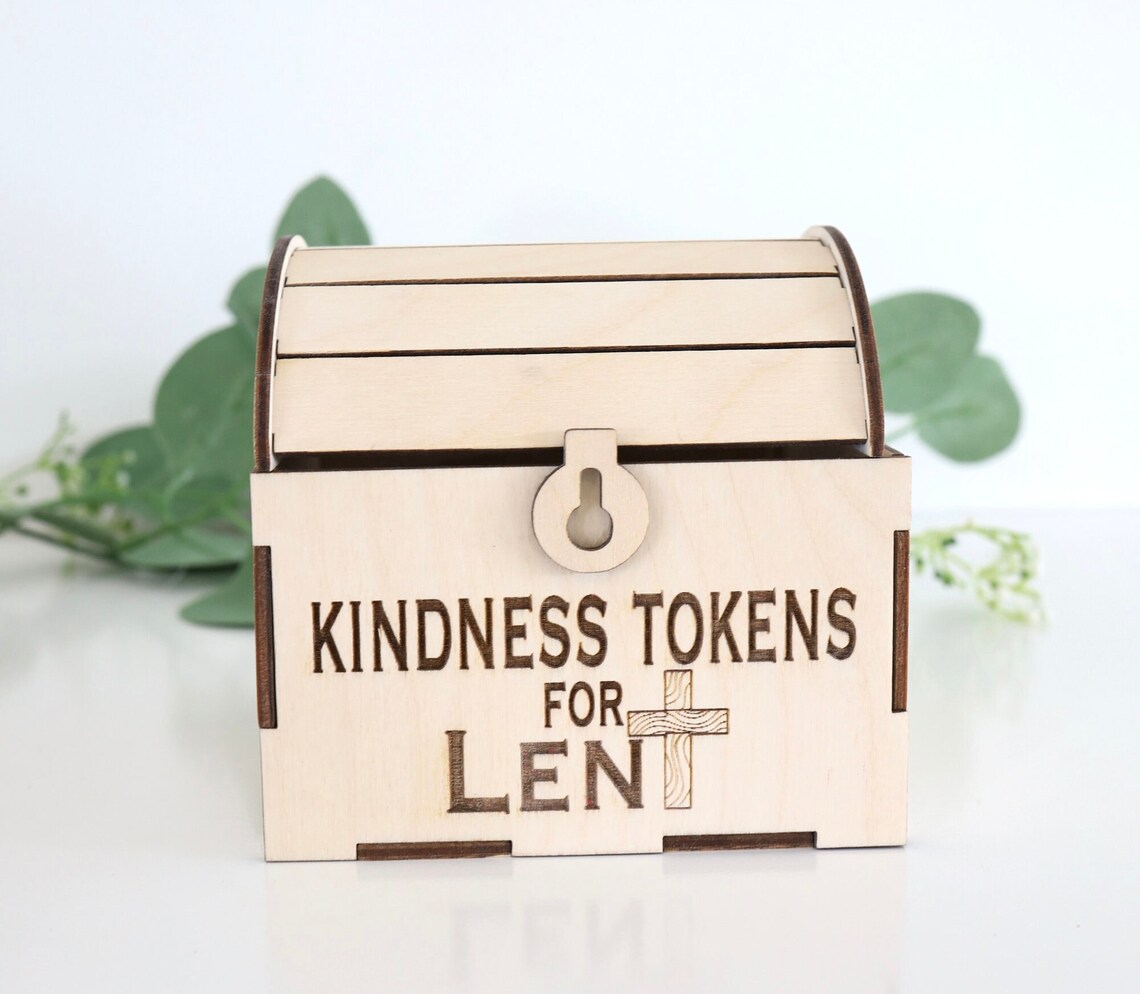 Kindness Tokens With Treasure Box Laser Cut File Kindness - Etsy