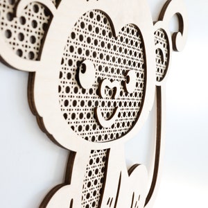 Laser Cut File | Rattan Monkey SVG | Scandinavian Monkey | Boho Monkey ...