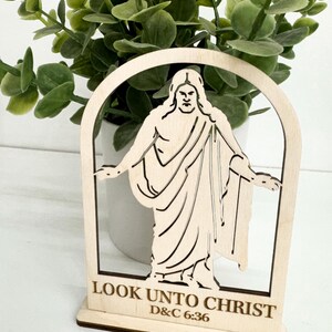 Beautiful "look Unto Christ" Freestanding Arch Christus Laser Cut ...