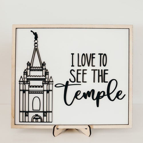Laser Cut File I Love to See the Temple LDS Temple Salt - Etsy