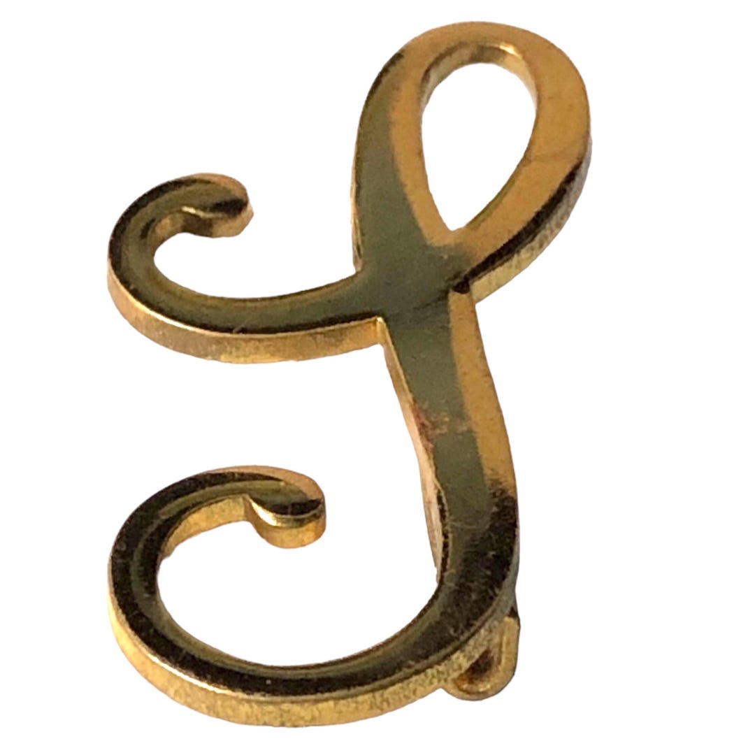 Monogram Brooch, Gold Monogram Lapel Pin, Initial Brooch, Monogrammed, Gilt Letter Brooch ...