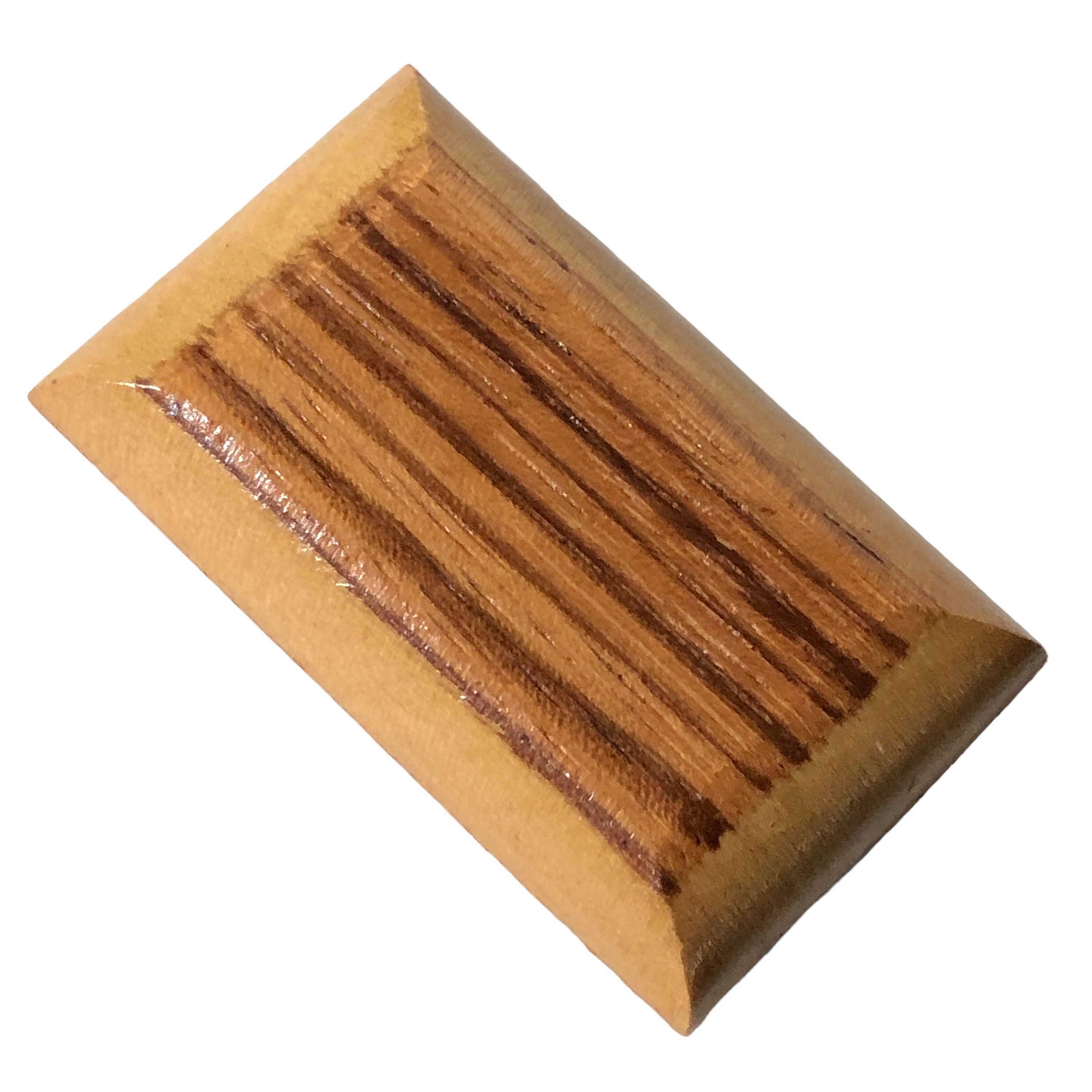 Vintage Bezel Edge Natural Wood Brooch - Etsy