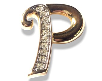 Letter P Brooch - Etsy