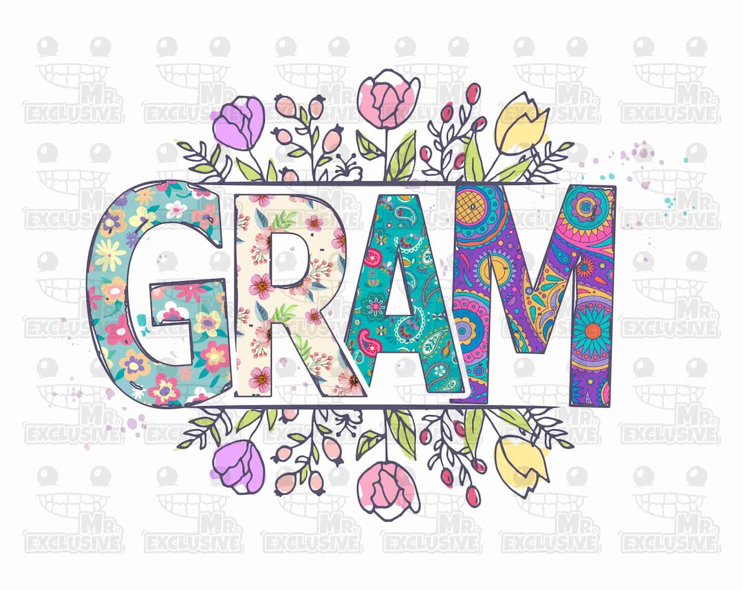Gram PNG Image for Sublimation Design, Instant Download 300 Dpi Design ...