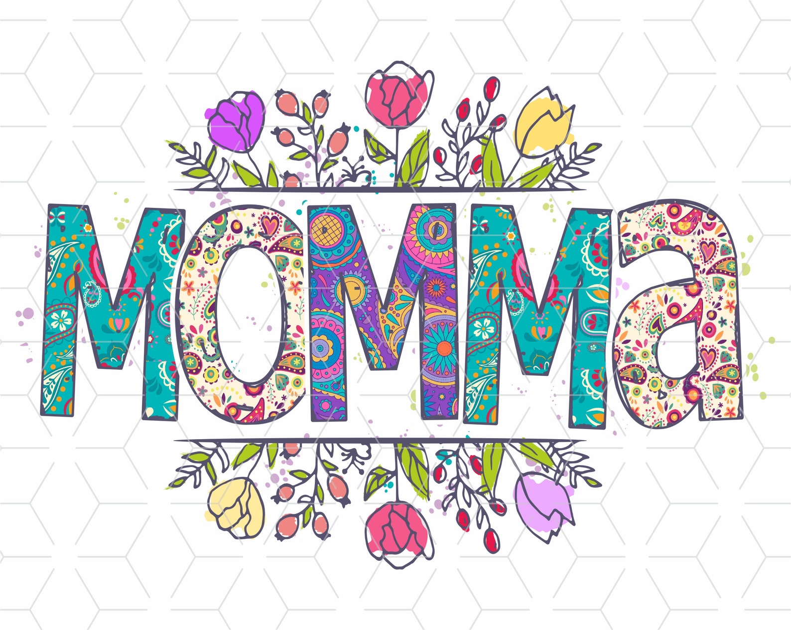 Momma PNG Sublimation Designs, Momma 300 DPI Image for Instant ...