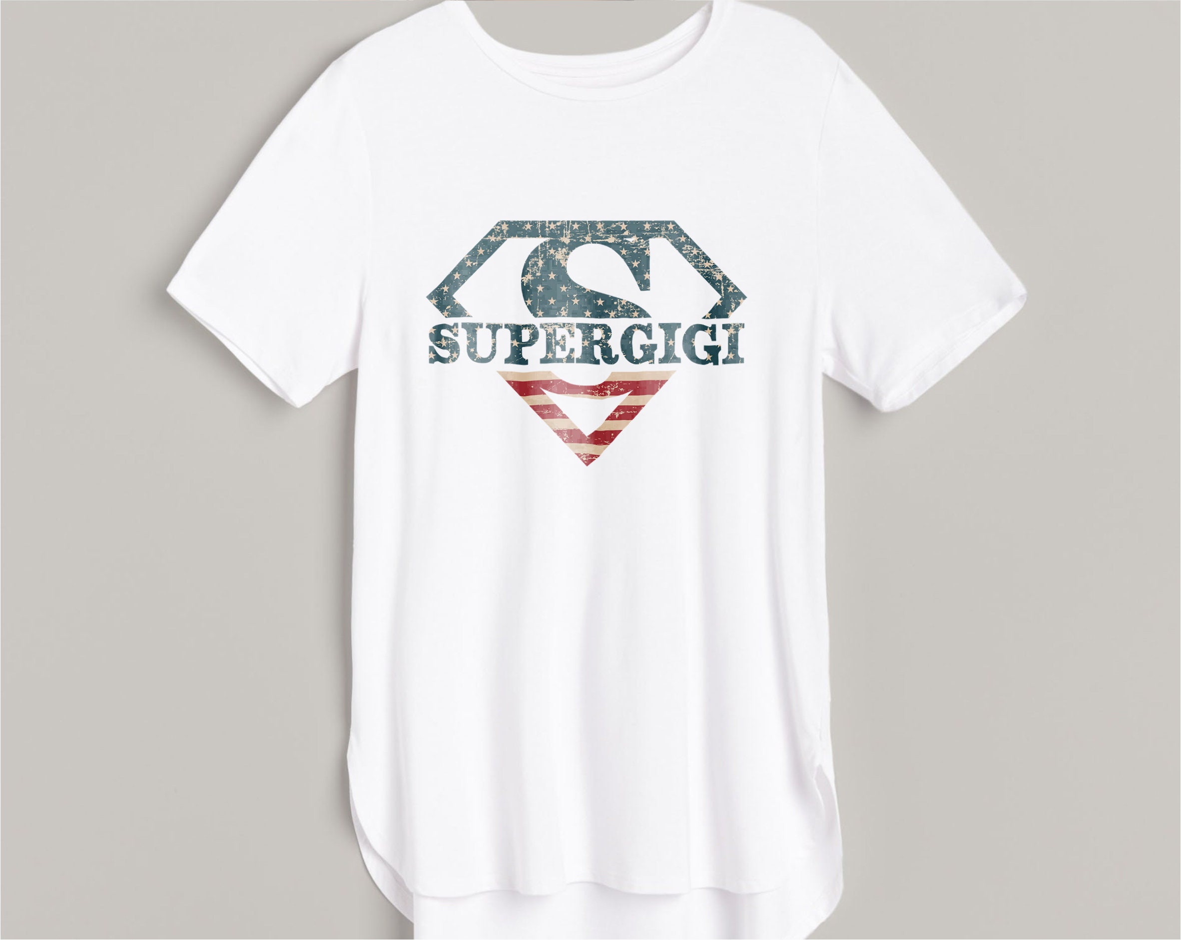 Patriotic Super Gigi PNG: USA Flag Sublimation Design (digital Download ...