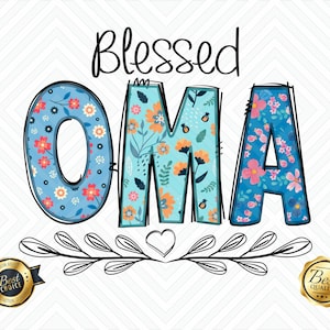 Oma PNG Sublimation Design for Mug, Instant Downloads, Printable Oma ...