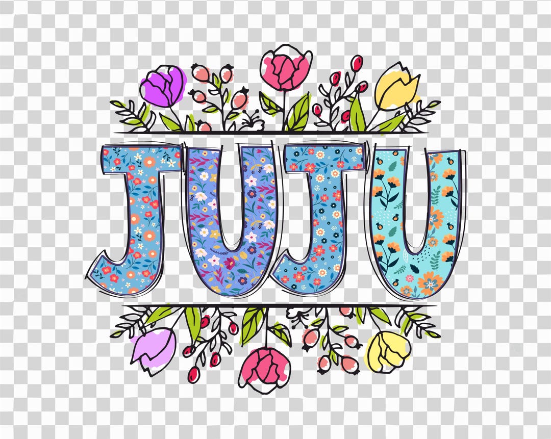 Juju PNG Name Image for Sublimation Design, Digital Juju Clip Art for ...