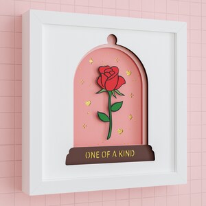 3D Special Rose Shadow Box SVG - Valentines Day, Love SVG, Layered ...