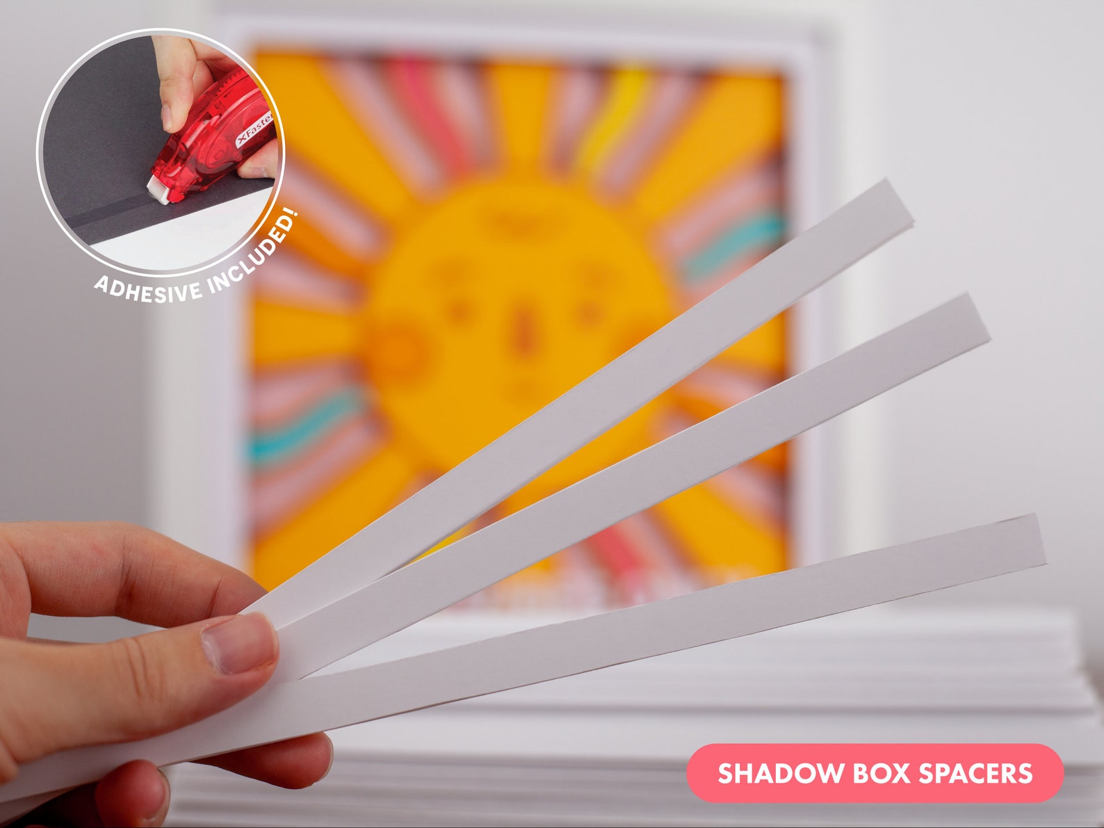 Foam Spacers for 3D Shadow Box Designs Adhesive Included Supplies for ...