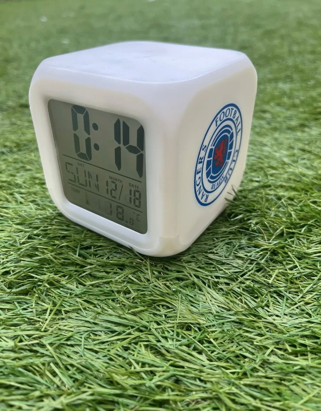 Official Glasgow Rangers FC Glow Cube Clock Brand New in Box - Etsy