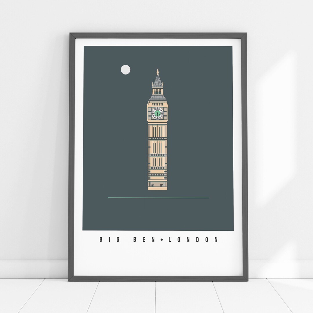 Big Ben London Print Location Print Art Poster Wall Art Architecture ...