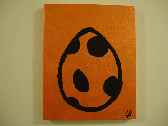 Digimon Digitama V1 Acrylic on Canvas - Etsy