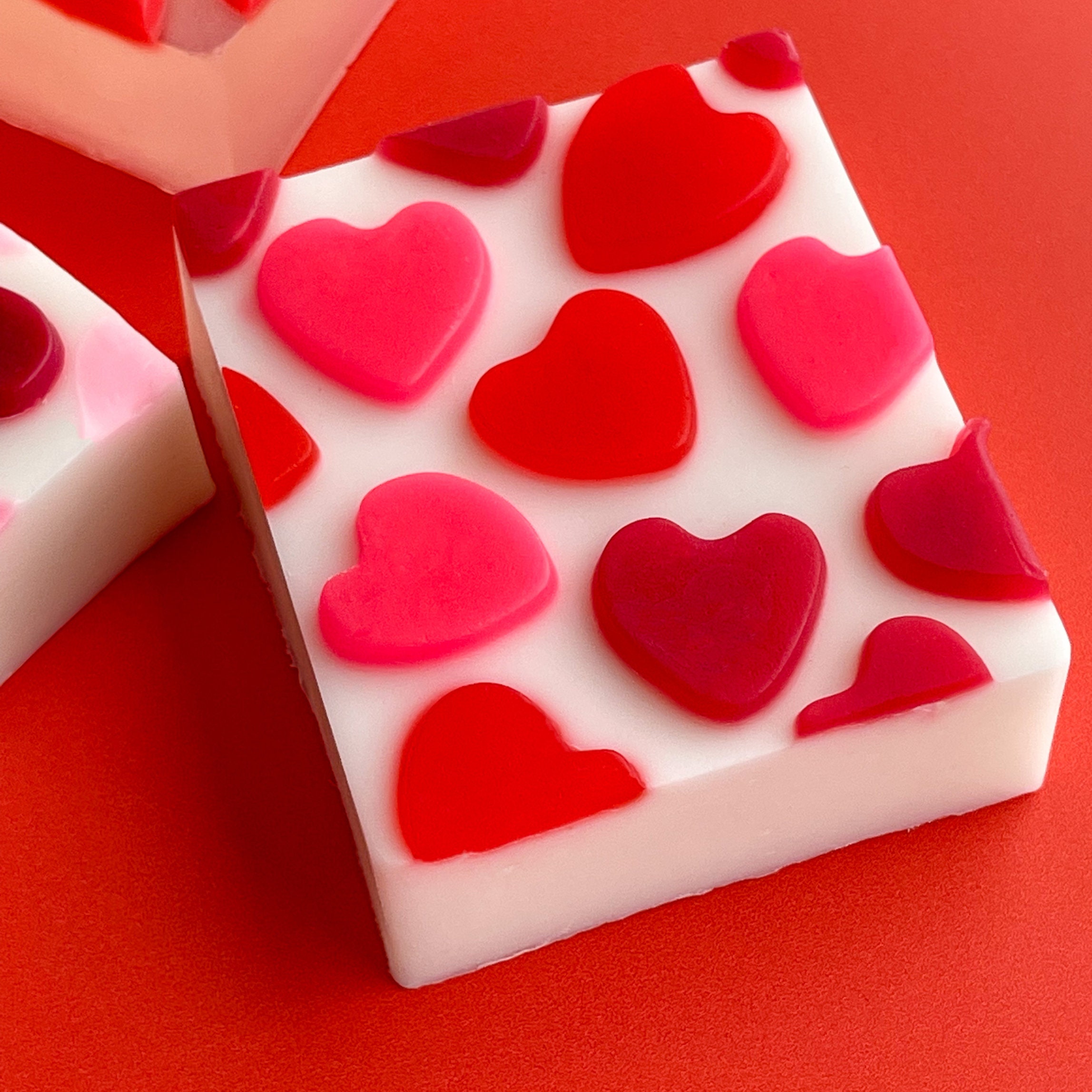 4 X Multi Heart Soap Gift Box Hand Made Soaps - Etsy