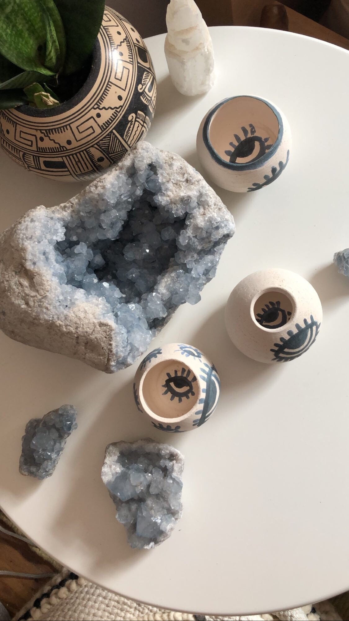 Reiki Infused Evil Eye Pots - Etsy