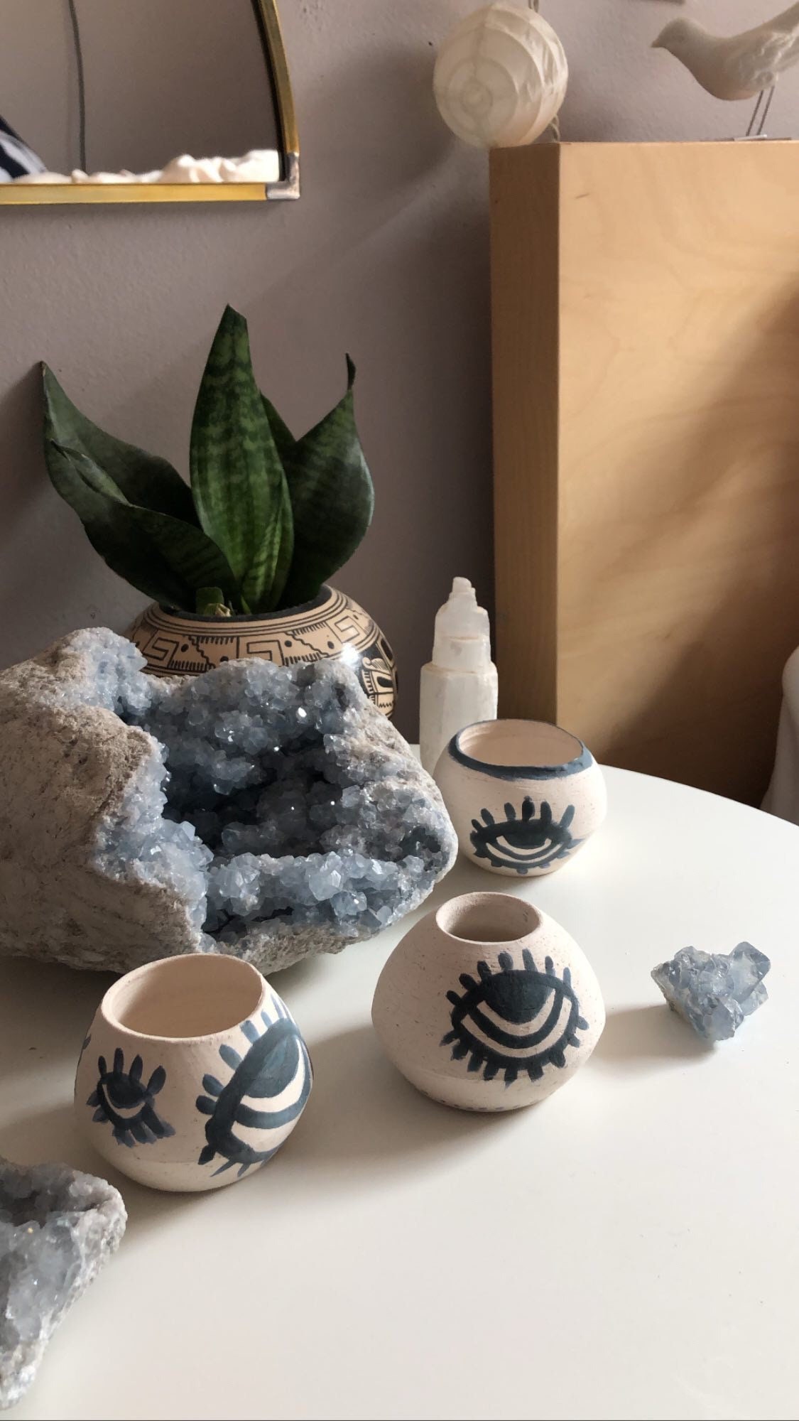 Reiki Infused Evil Eye Pots - Etsy