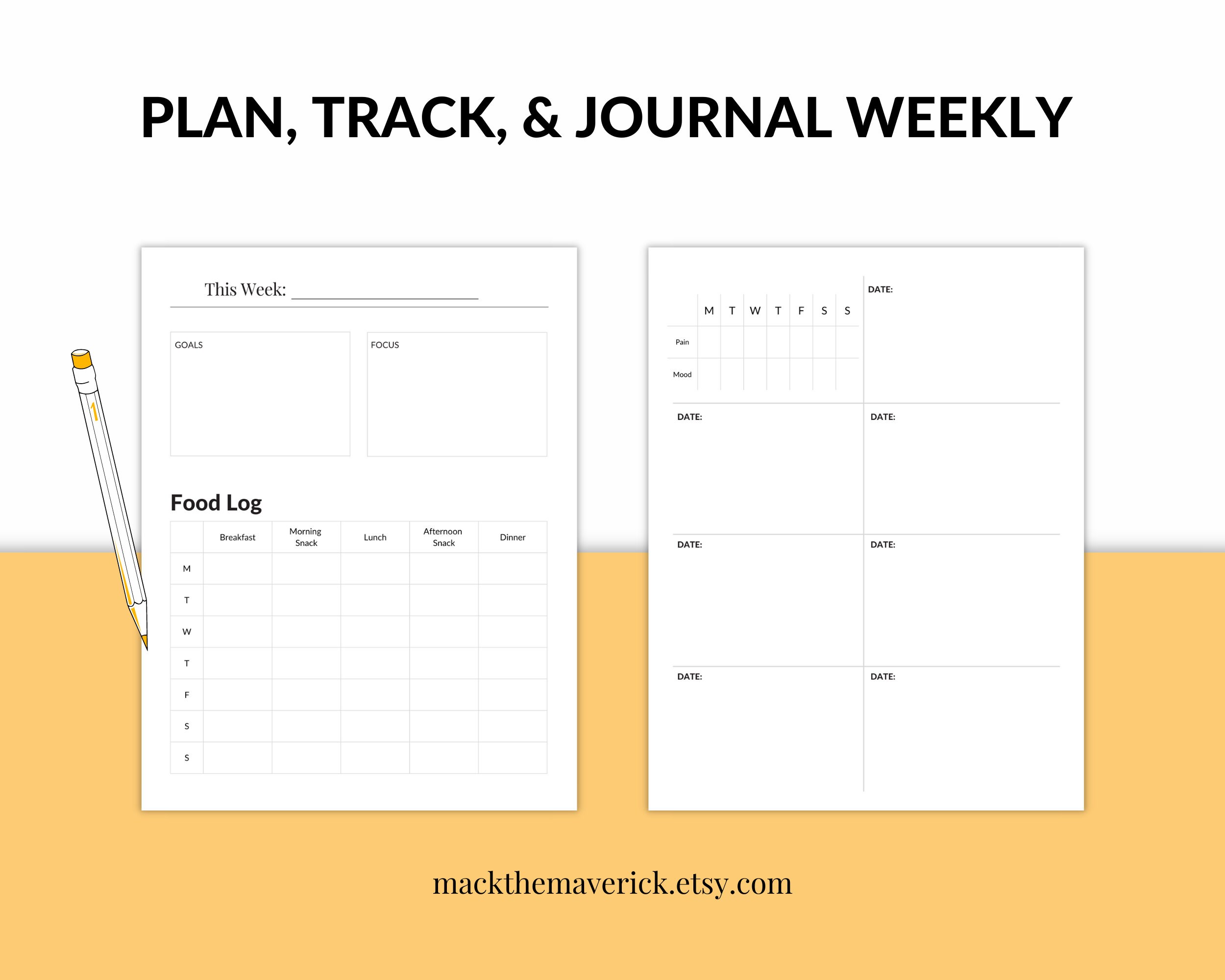 Minimalist Surgical Recover Planner/journal |planner Insert for Letter ...