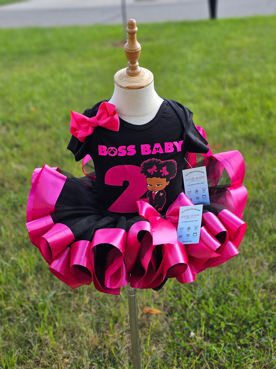 Boss Baby Tutu Outfit, Custom Birthday Outfit, Toddler's Tutu, Black ...