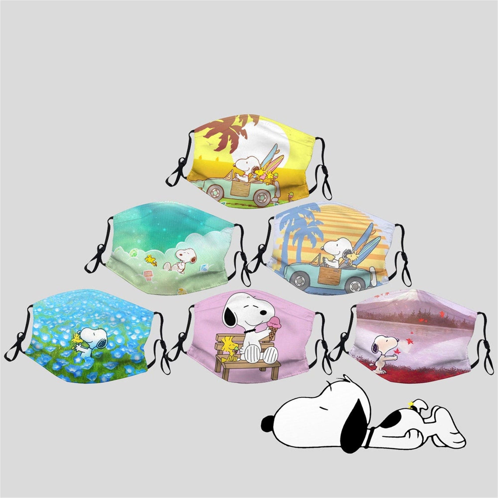 Snoopy Face Mask. Washable and reusable Snoopy Face Mask. With | Etsy