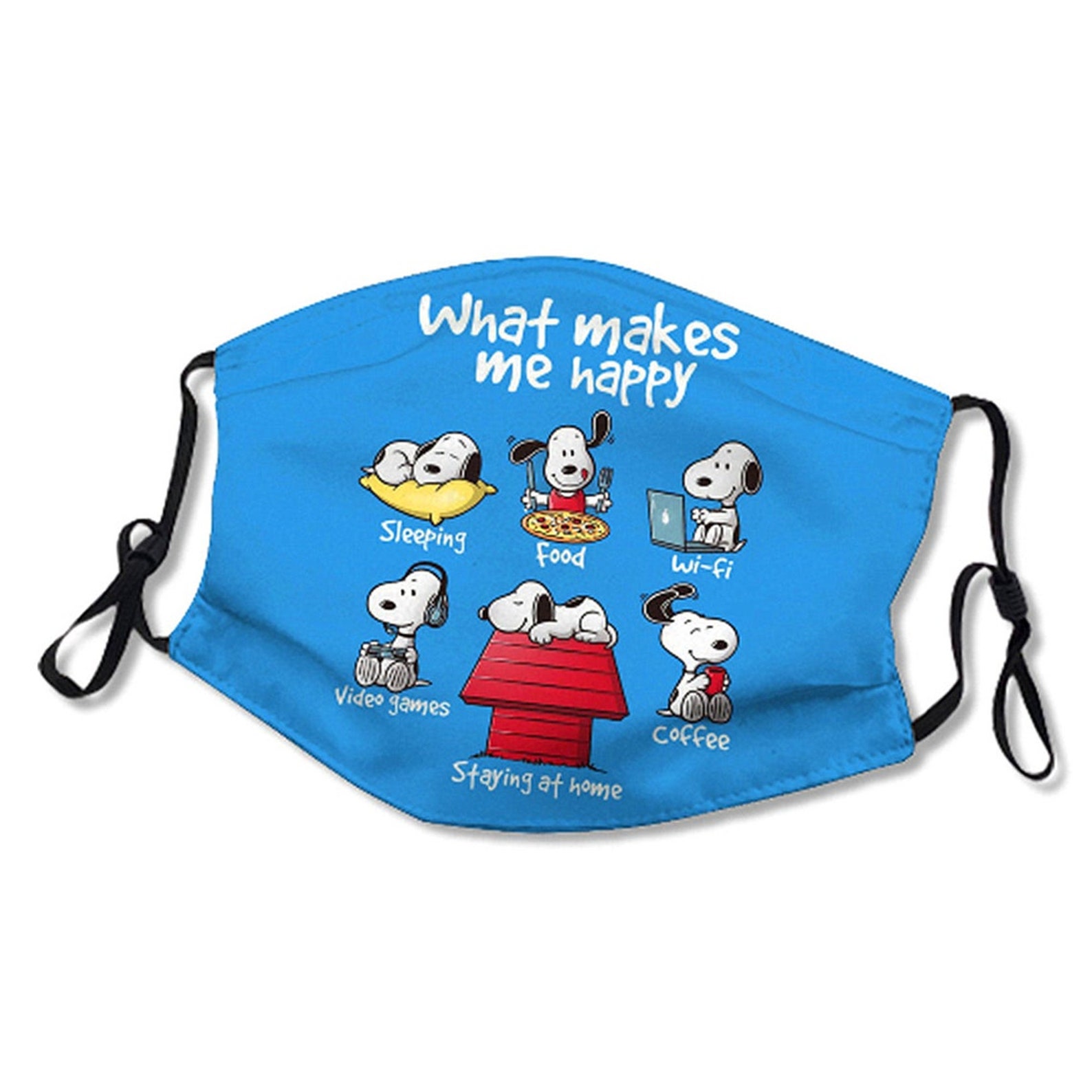 Snoopy Face Mask. Washable and reusable Snoopy Face Mask. With | Etsy