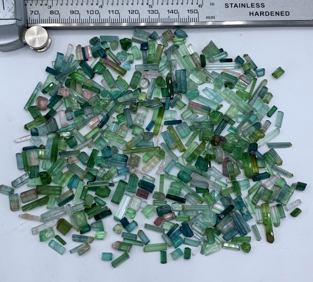 Top Quality Natural Amazing Mix Colour Tourmaline Terminated Crystal ...