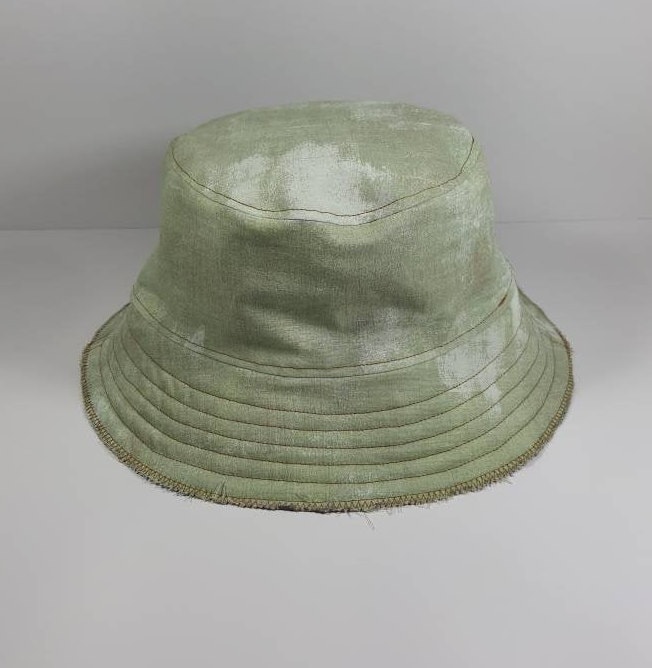 Entomology Reversible Bucket Hat Raw Edge ~ Medium Cotton Bucket Hat ...